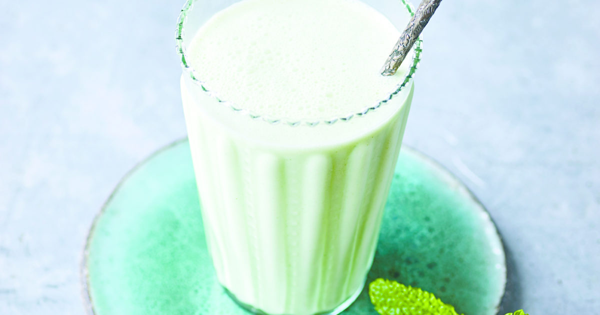 Food and Travel Magazine | Mint and apple lassi