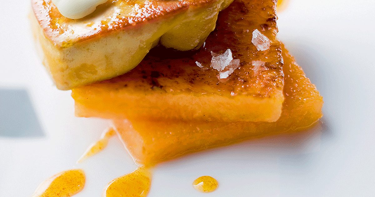 Food and Travel Magazine | Duck liver with seared melon