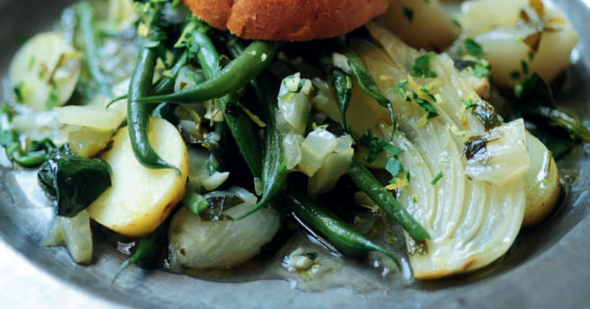 Food and Travel Magazine | Slow-braised spring vegetables with goat’s…