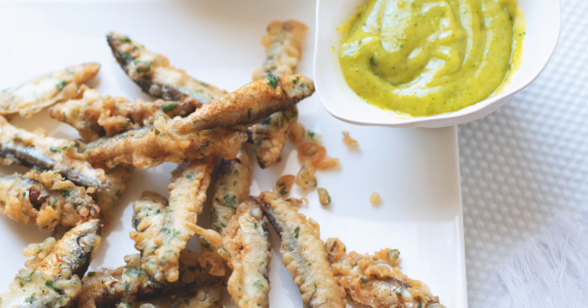 Food and Travel Magazine | Battered whitebait with ajvar and…