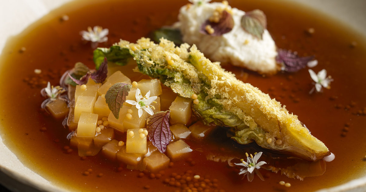 Food and Travel Magazine | Beef broth with slow-baked swede