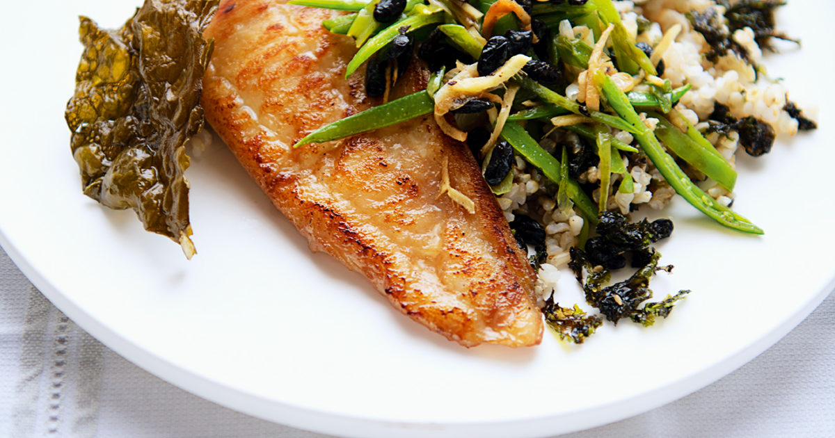 Food and Travel Magazine | Marinated brill with black beans, ginger,…