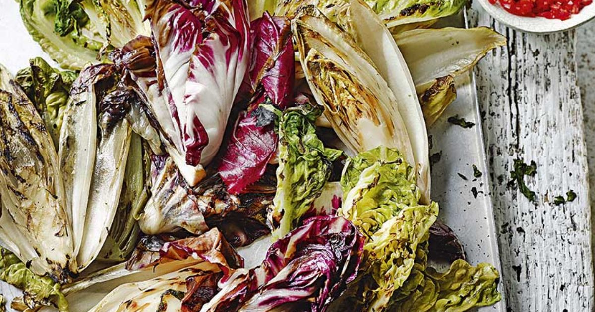 Food and Travel Magazine | Chargrilled leaves with burnt lemon…