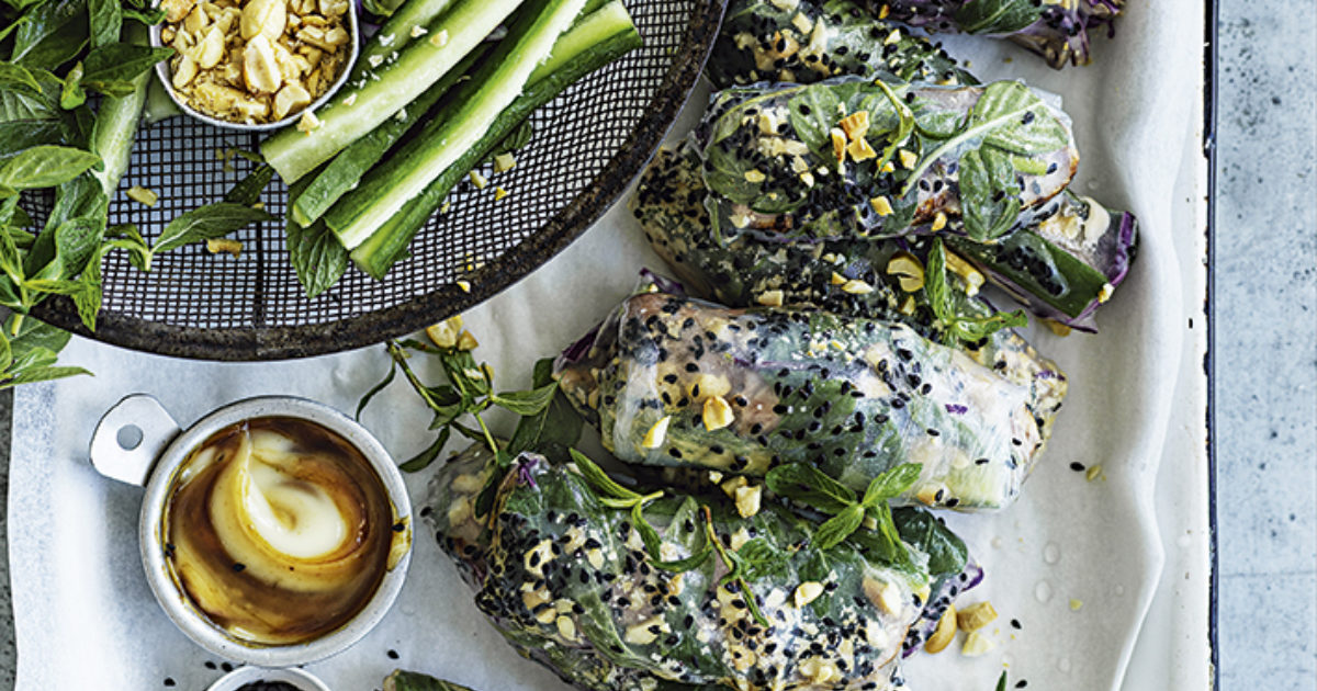 Food and Travel Magazine | Duck and red cabbage spring rolls