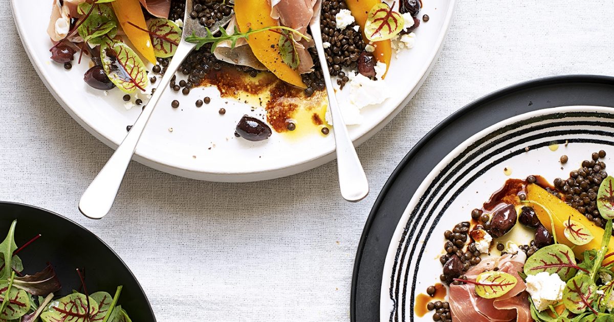 Food and Travel Magazine | Balsamic beluga lentils with prosciutto,…