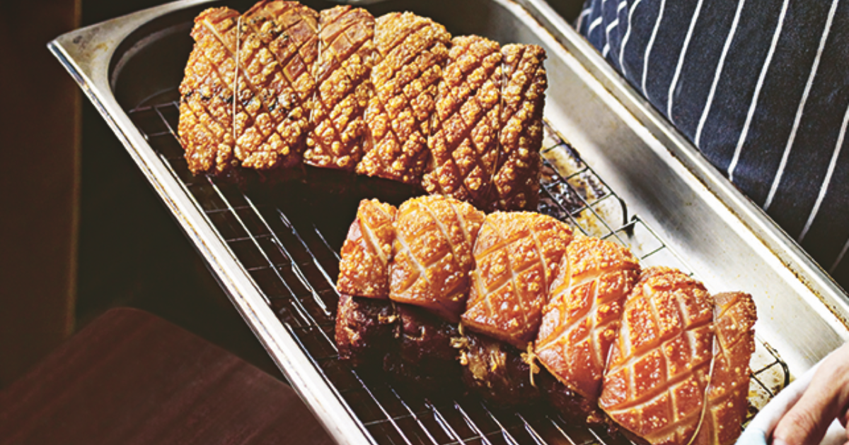 Food and Travel Magazine | Middle White pork belly with roast carrot,…
