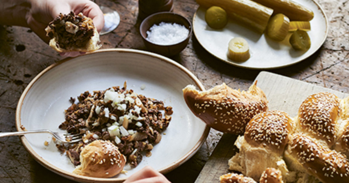 Food and Travel Magazine | Chopped liver salad and pickled cucumbers