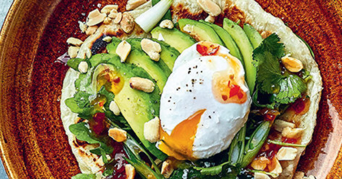 Food and Travel Magazine | Roti with soft egg, avocado and sweet…