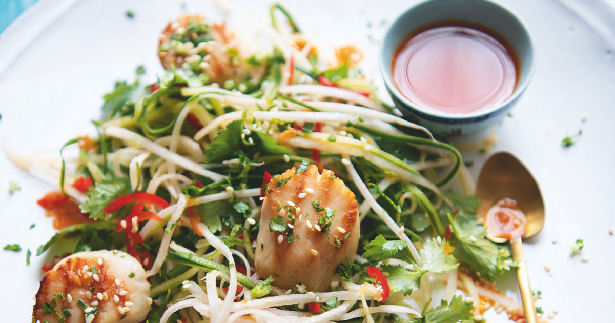 Food and Travel Magazine | Pan-fried scallops with lime gremolata,…