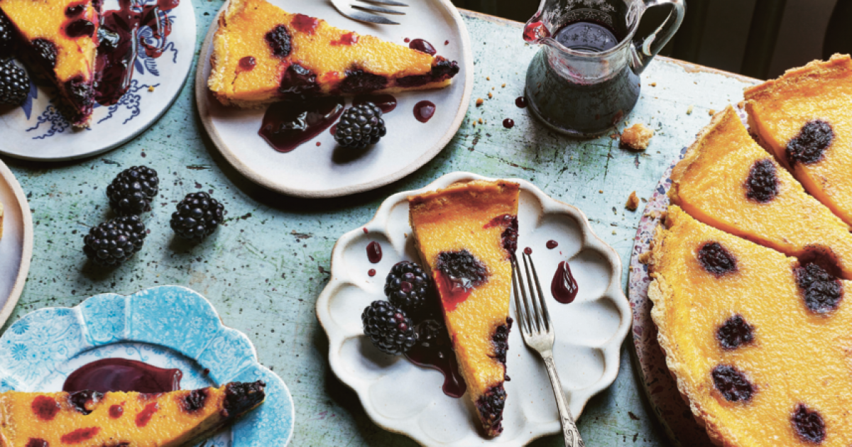 Food and Travel Magazine | Saffron and bay custard tart with sticky…