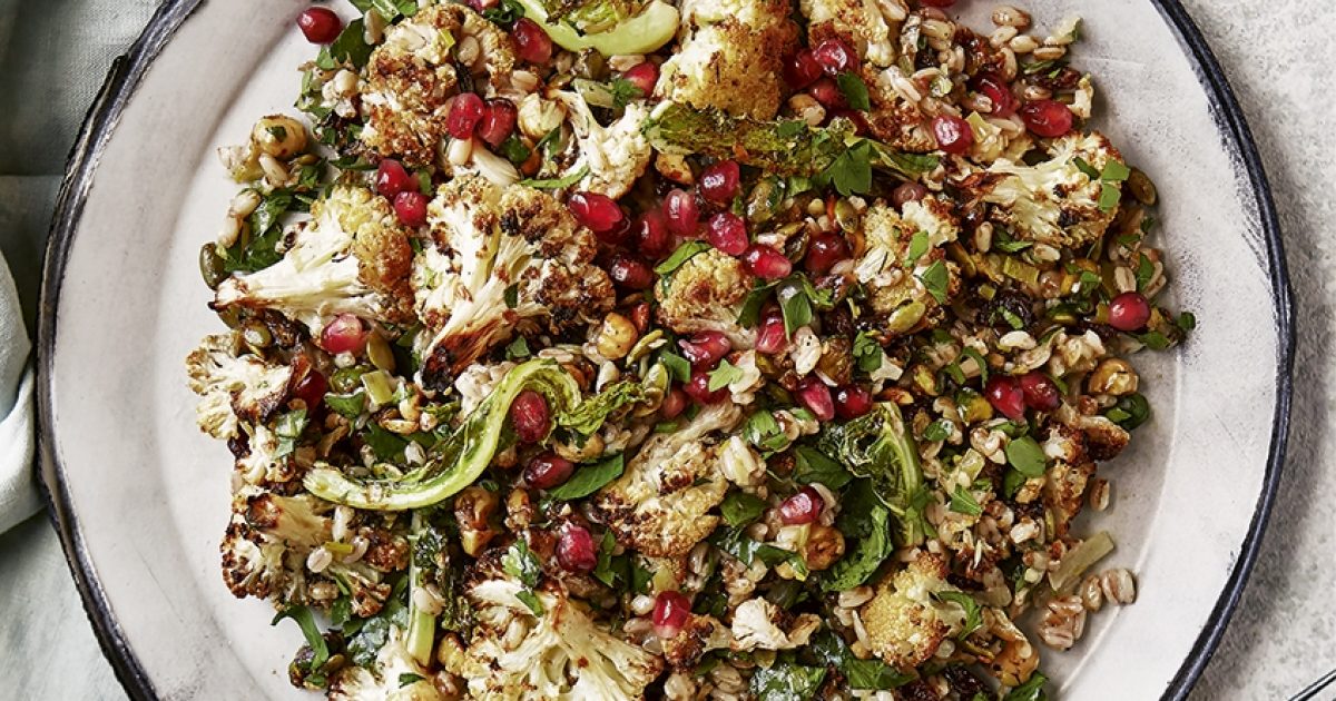 Food and Travel Magazine | Spelt with spiced roasted cauliflower