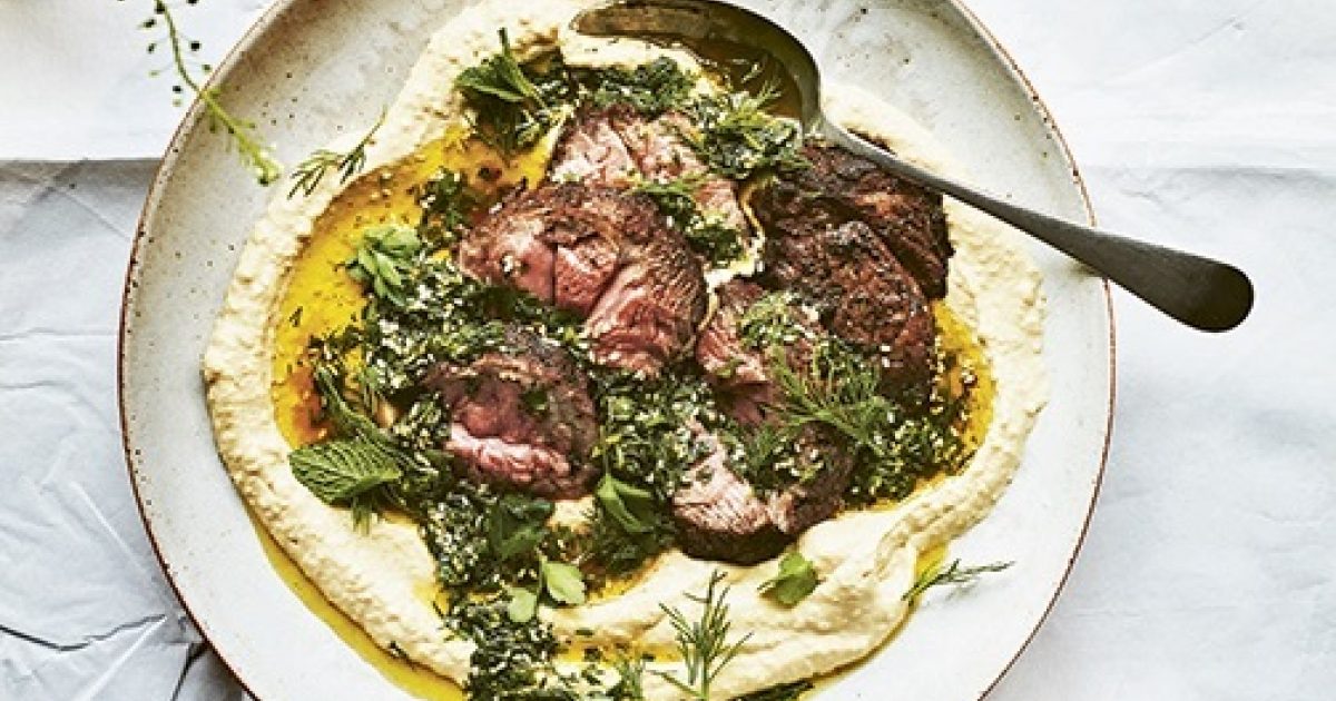 Food and Travel Magazine | Spiced lamb with hummus