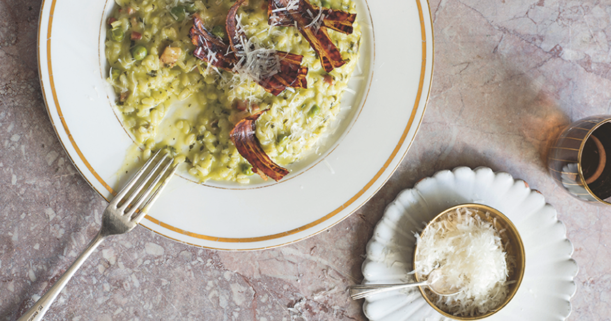 Food and Travel Magazine | Sweet pea risotto
