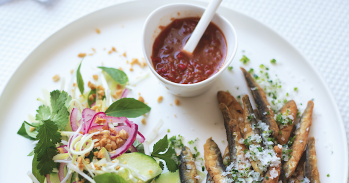 Food and Travel Magazine | Deep-fried whitebait with lime and green…