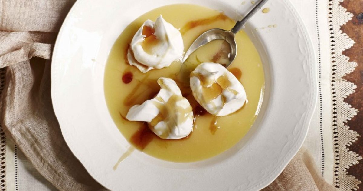 Food and Travel Magazine | Wispy clouds in elderflower custard with…