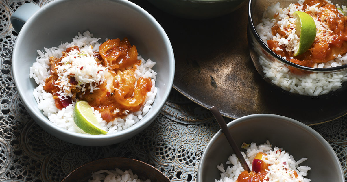 Food and Travel Magazine | Sri Lankan devilled cod cheeks with sticky…