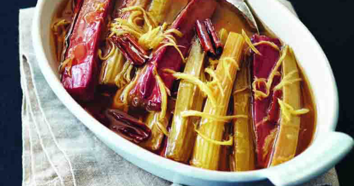 Food and Travel Magazine | Baked rhubarb with ginger and cinnamon