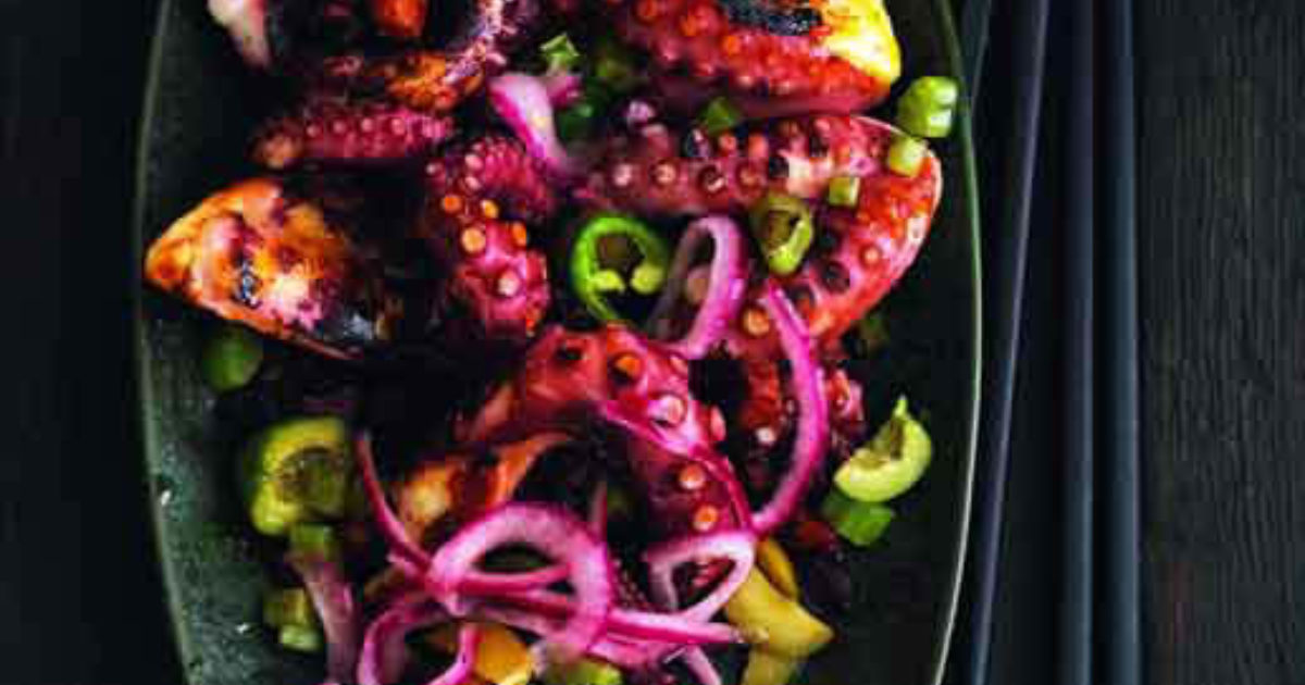 Food and Travel Magazine | Charred octopus with chorizo oil and…