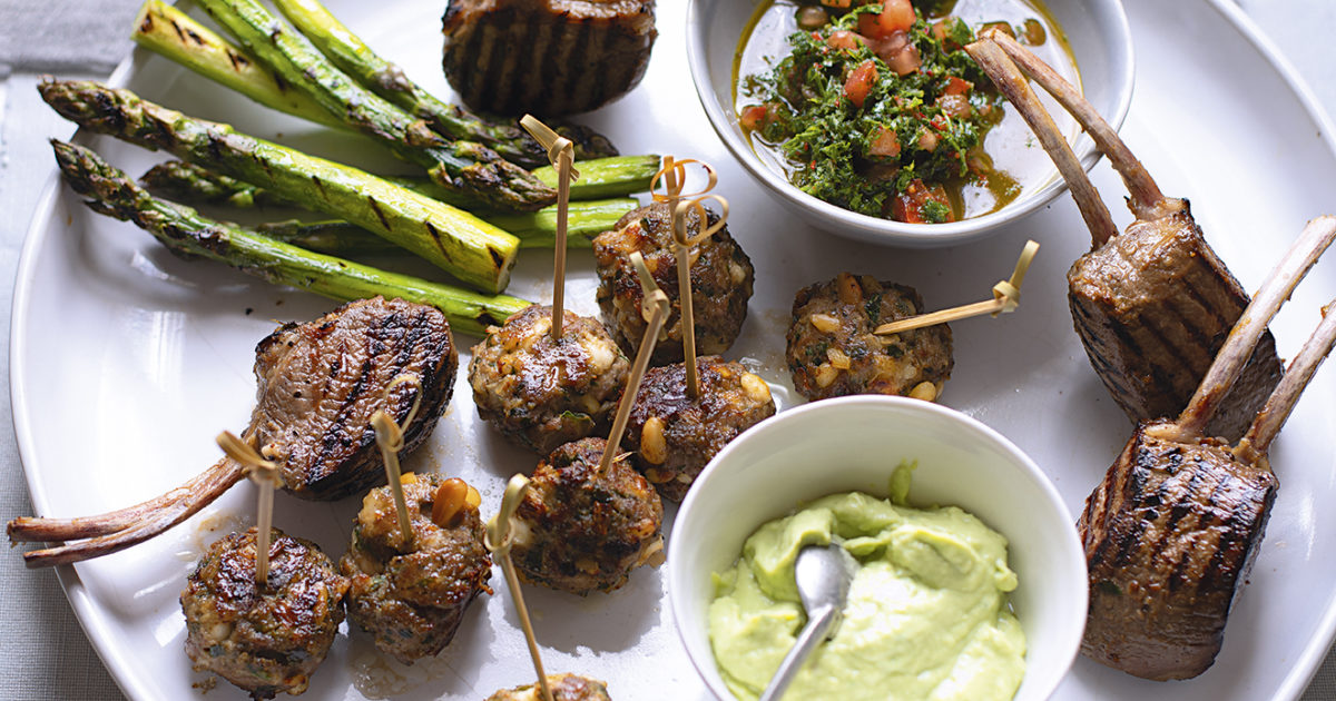 Food and Travel Magazine | Chargrilled Welsh Lamb rack with koftas,…
