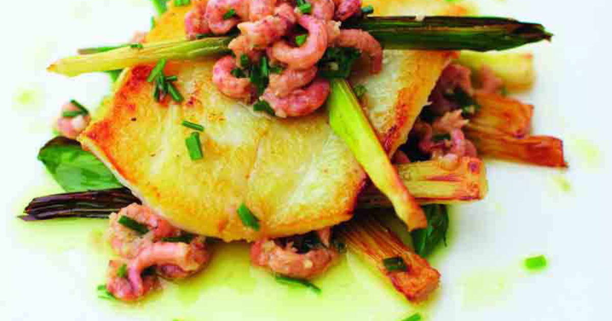 Food and Travel Magazine | Brill with brown shrimps and griddled…