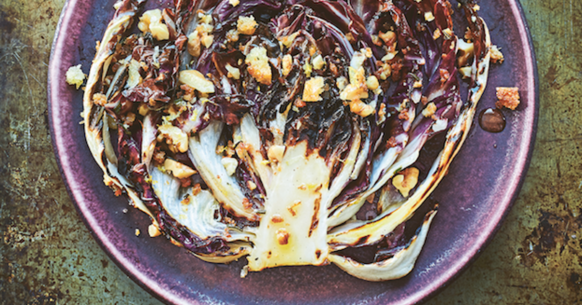 Food and Travel Magazine | Grilled chicory with pangrattato
