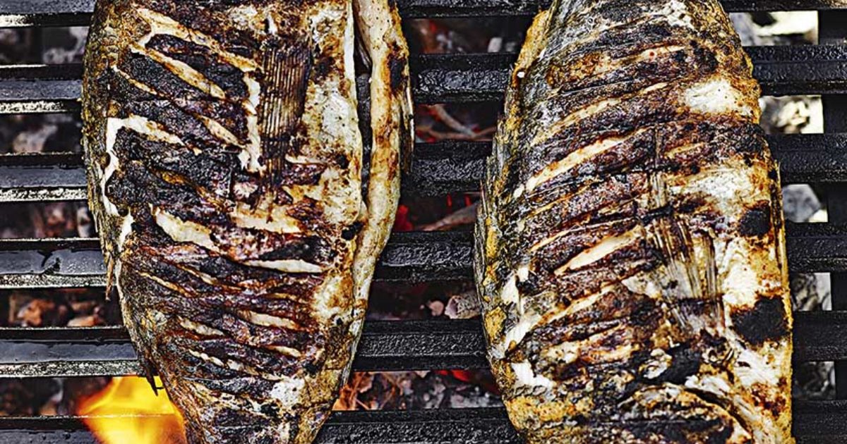 Food and Travel Magazine | Tandoori sea bream with chopped kachumba